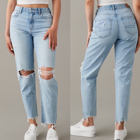 American Eagle Outfitters | Jeans | American Eagle Strigid Curvy Ripped ...